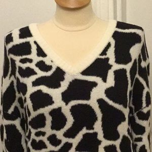 LOFT | Sweaters | New Loft Animal Spotted Vneck Sweater | Poshmark